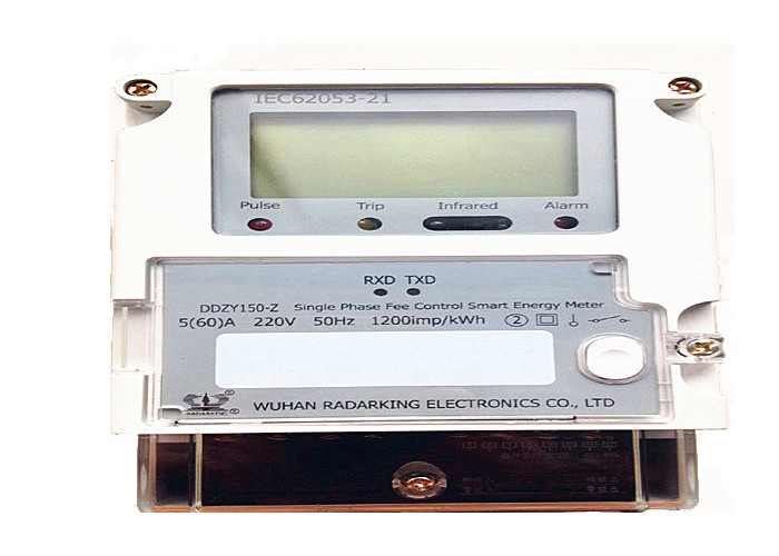 AMR DLMS System Smart Electric Meters Single Phase Two Wires PLC RS485 ...