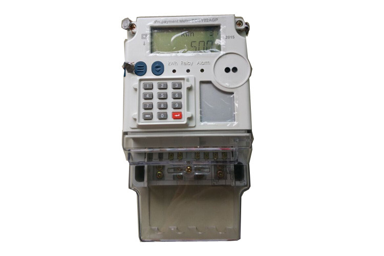 Keypad Smart Prepaid Electricity Meters , Single Phase Two Wire Multifunction Energy Meter