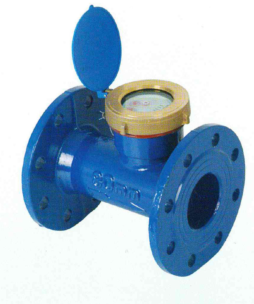 DN150 Wet Smart Cold Water Flow Meter Horizontal Rotor Plug In Dial ...