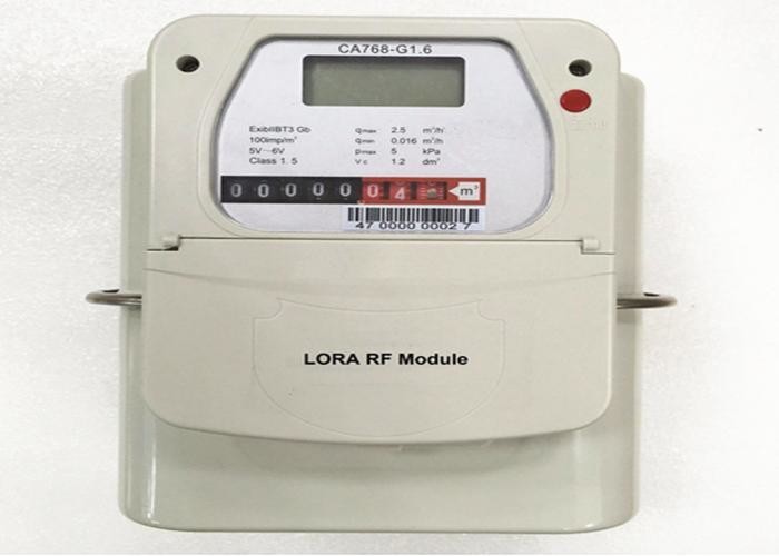 G1.6 / G2.5 / G4 Lora Gas Meter , Prepaid Gas Card Meter With Lora RF Module
